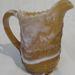 Unknown | Other | Sale Vintage Slag Glass Imperial Caramel Pitcher ...